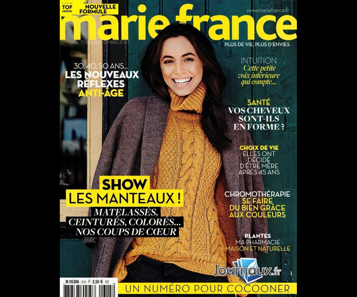 Photo : Couverture du magazine "Marie France". - Purepeople