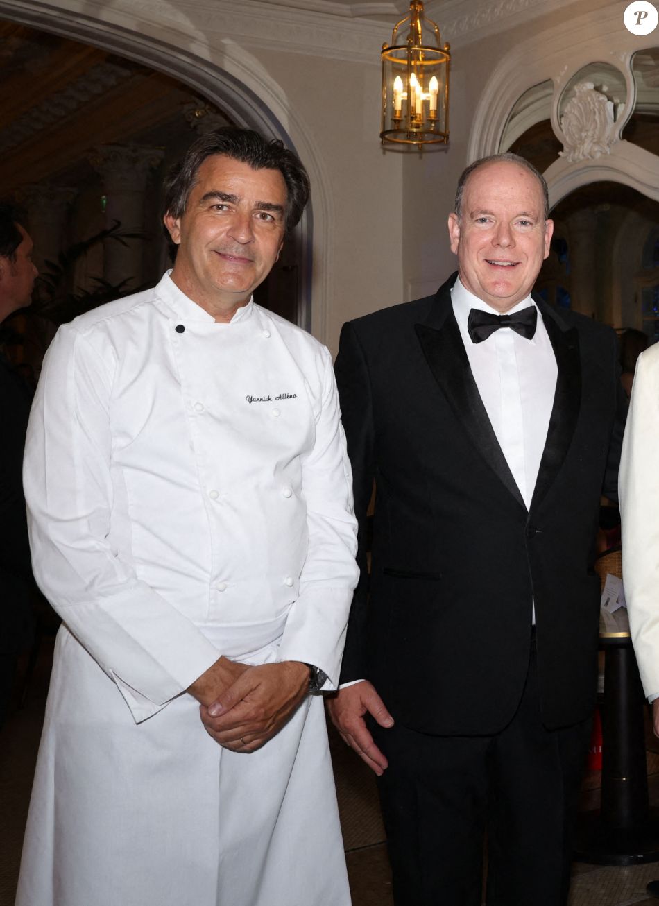 Exclusif - Le chef Yannick Alleno, le prince Albert II de Monaco ...