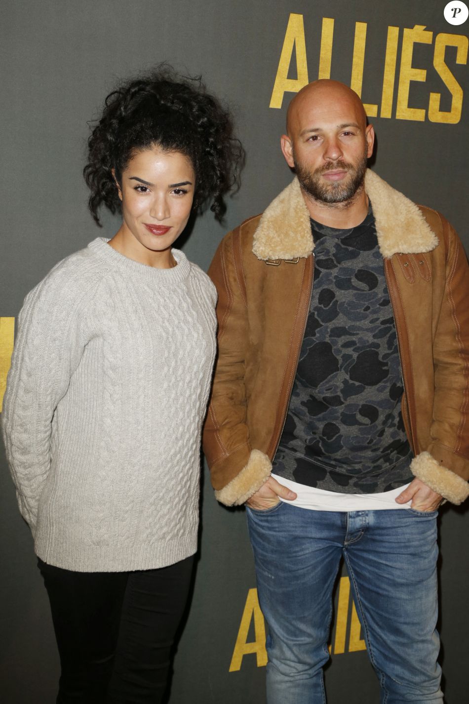 Sabrina Ouazani, Franck Gastambide - Avant-première du film Alliés au ...