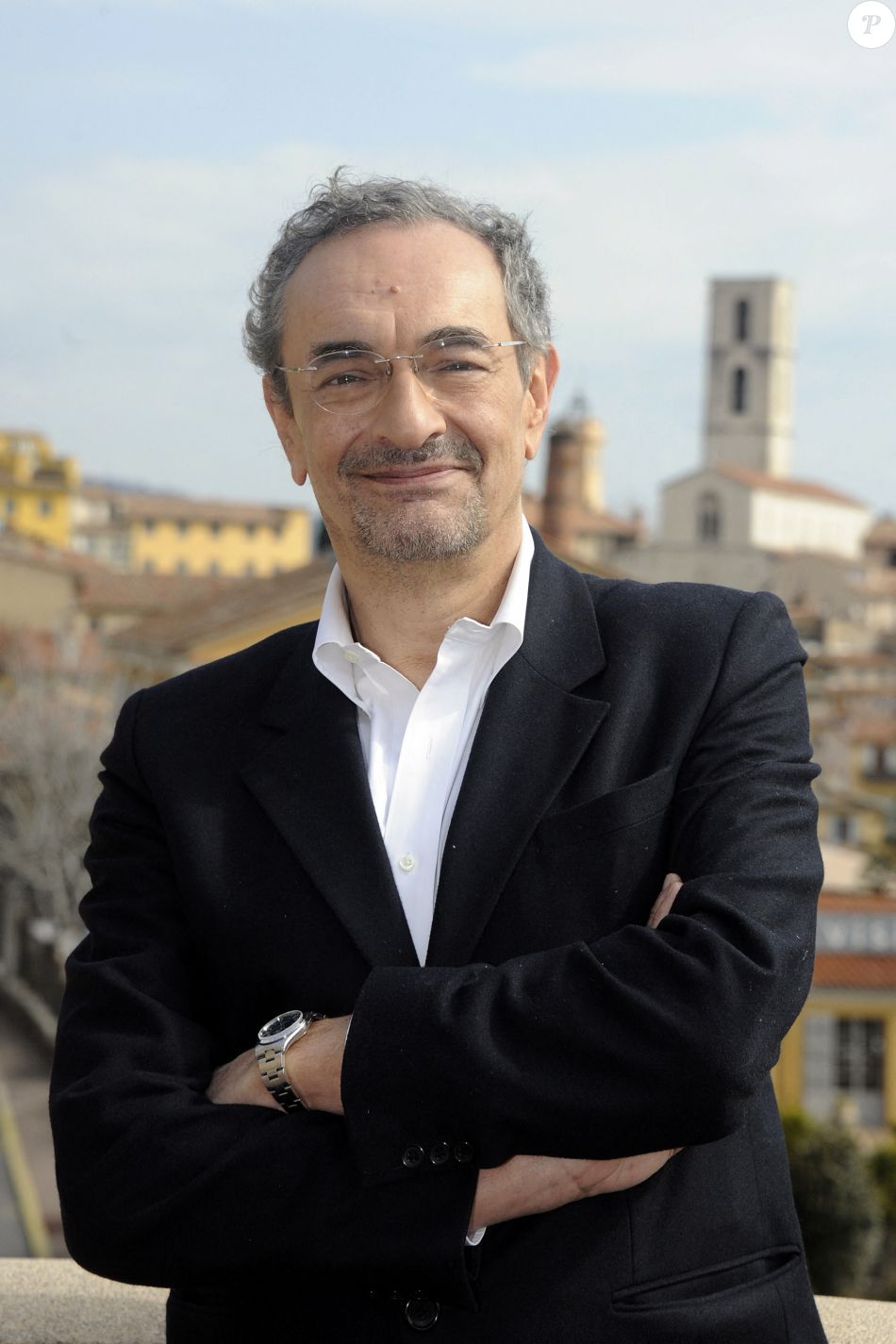 Georges-Marc Benamou lors de l'enregistrement de l'émission de ...