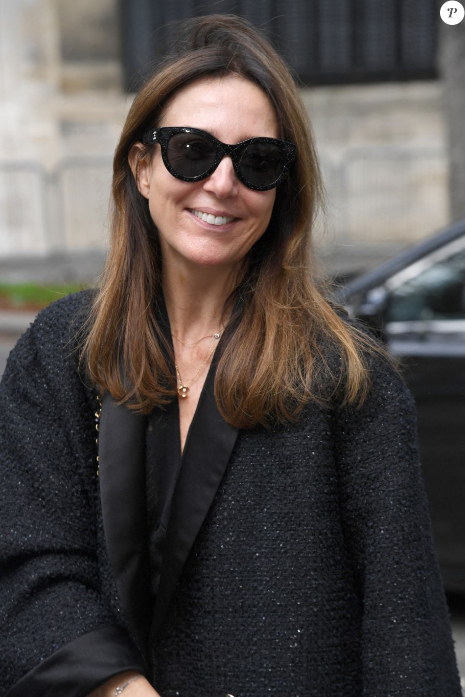 Exclusif - Elsa Zylberstein - Arrivées à l'enregistrement de l'émission ...