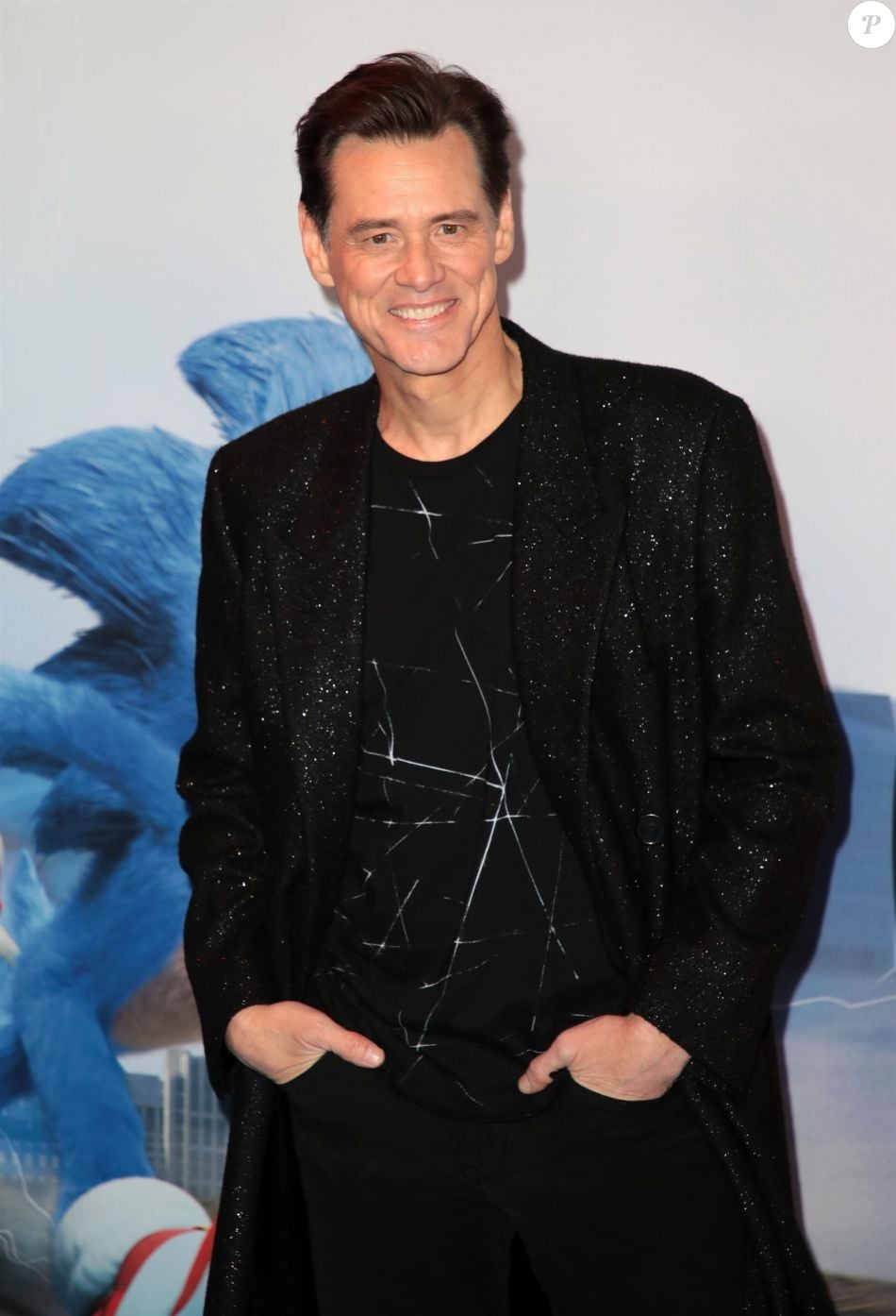 Jim Carrey au photocall de la projection du film Sonic, le film (Sonic ...