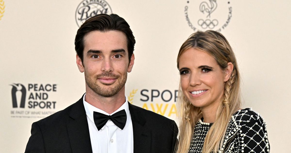 Kevin Rolland et sa compagne Roma durant la soirée des Sportel Awards ...