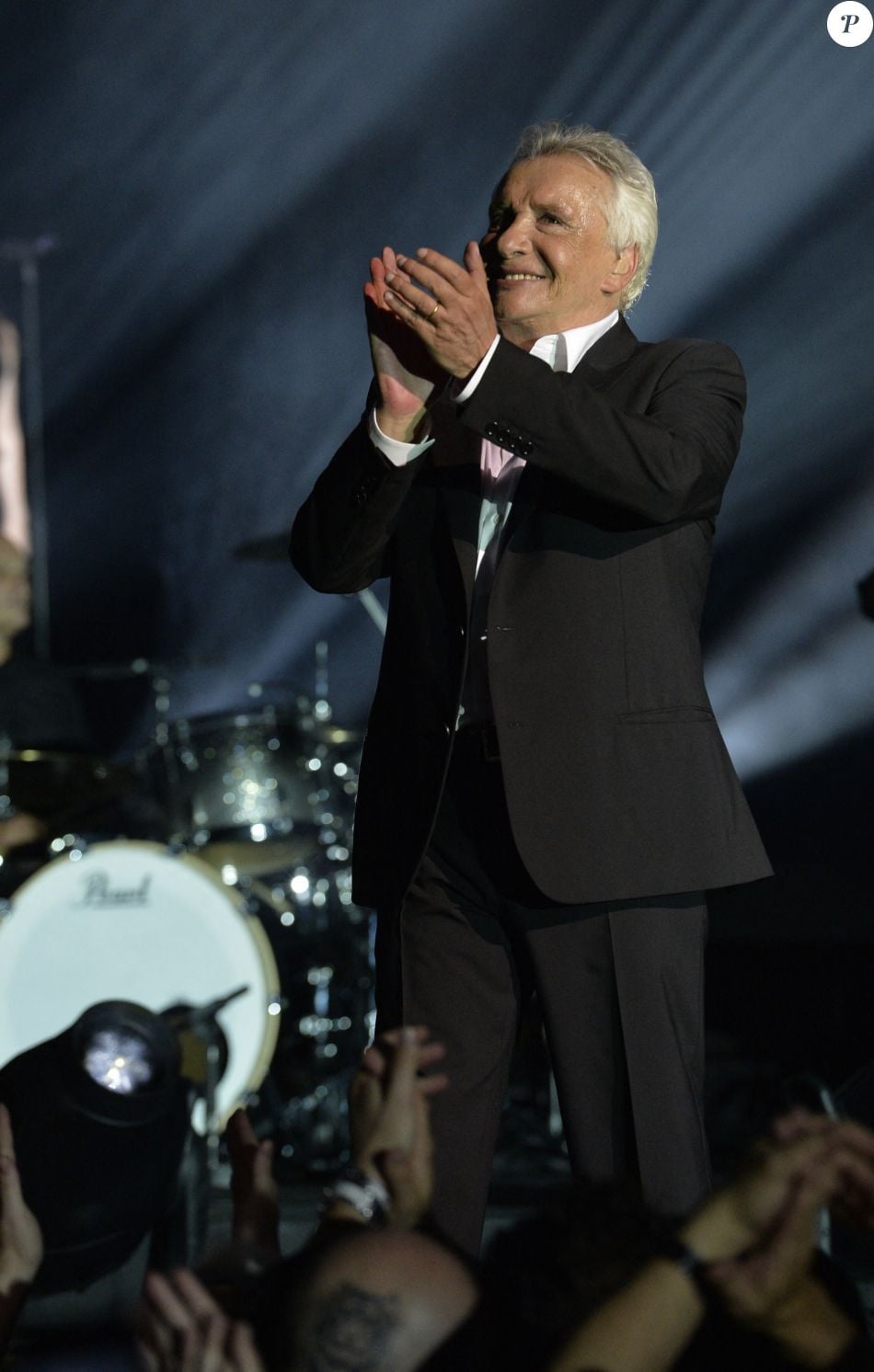Michel Sardou en concert a l'Olympia a Paris le 7 juin 2013. - Purepeople