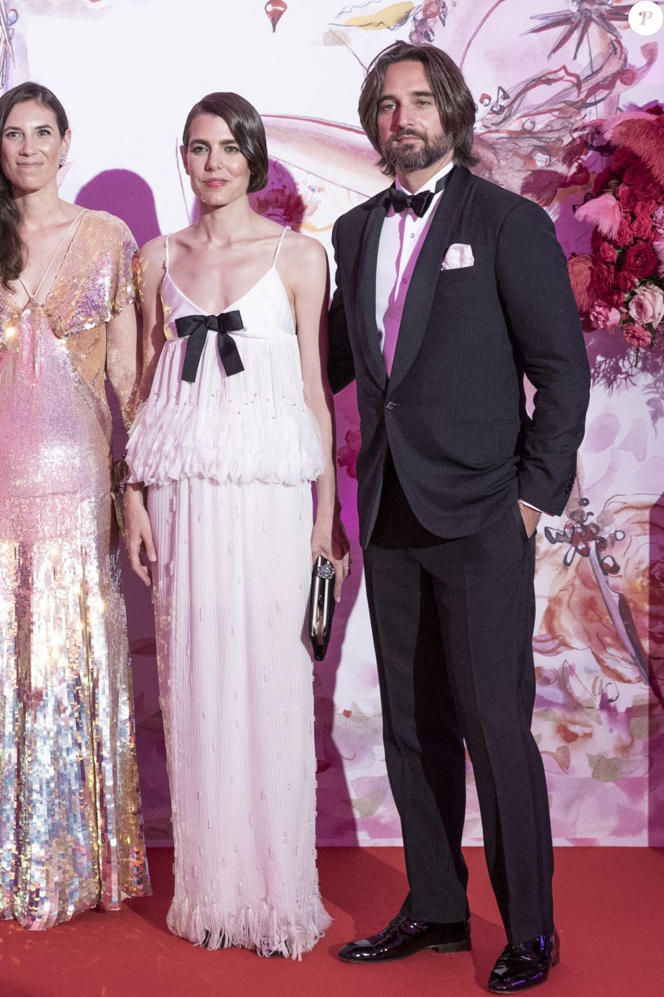 Charlotte Casiraghi et son mari Dimitri Rassam lors du Bal de la Rose ...