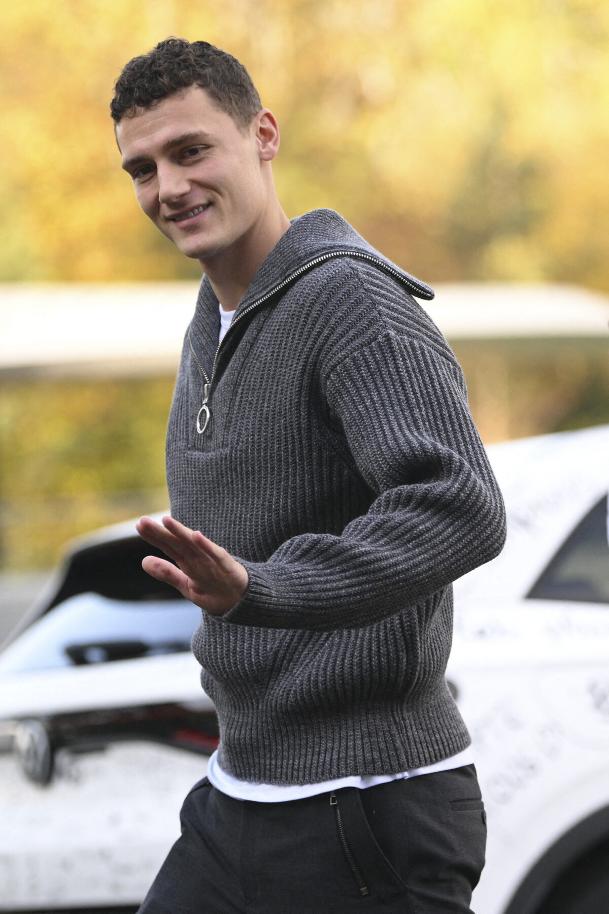Photo : Benjamin Pavard - Arrivée des joueurs de l'équipe de France à ...