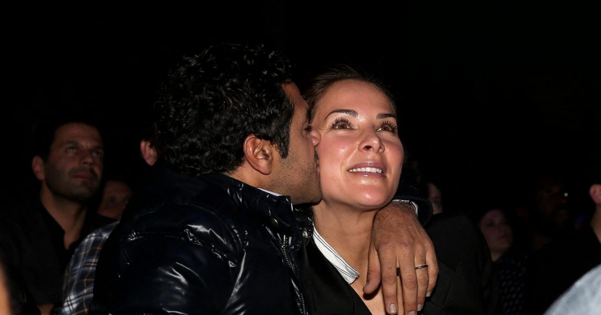 Jamel Debbouze et sa femme Mélissa Theuriau lors de la cérémonie de ...