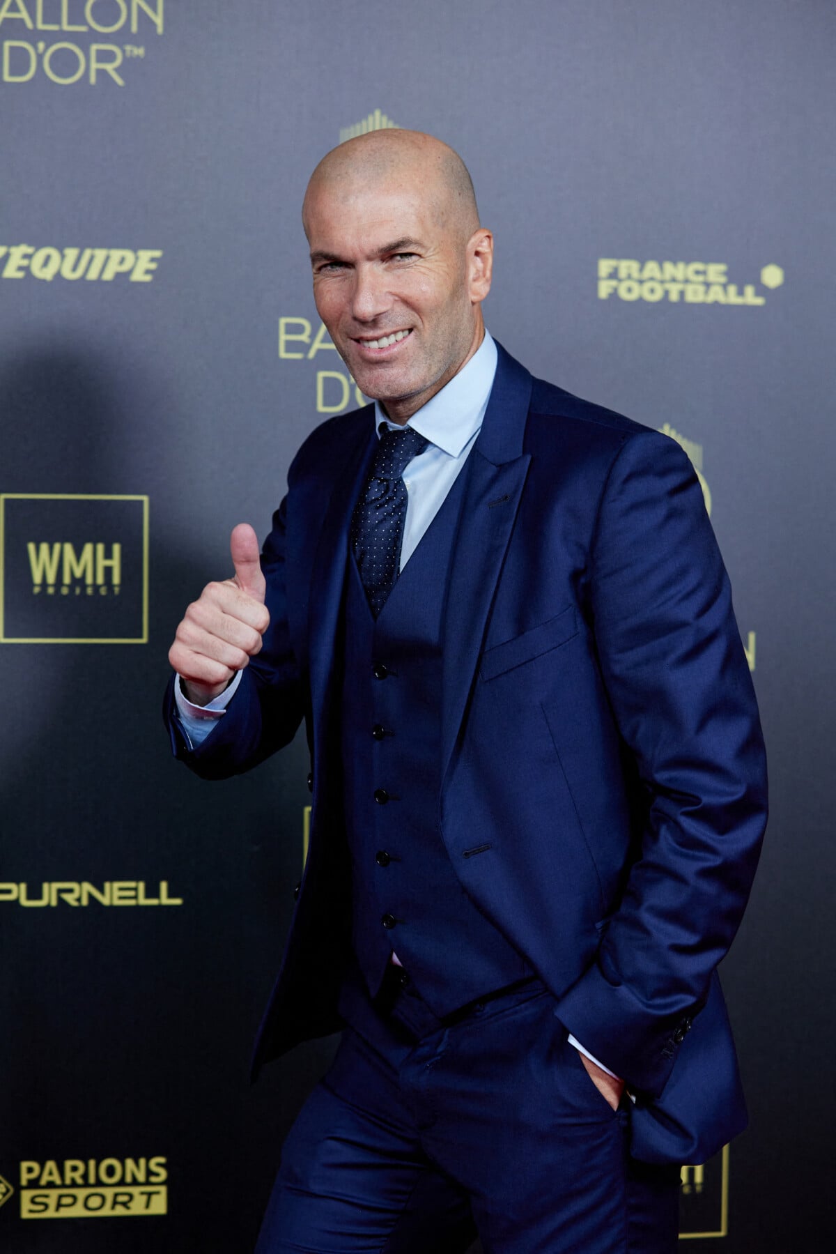 Photo : Zinedine Zidane - Photocall de la 66ème cérémonie du Ballon d ...