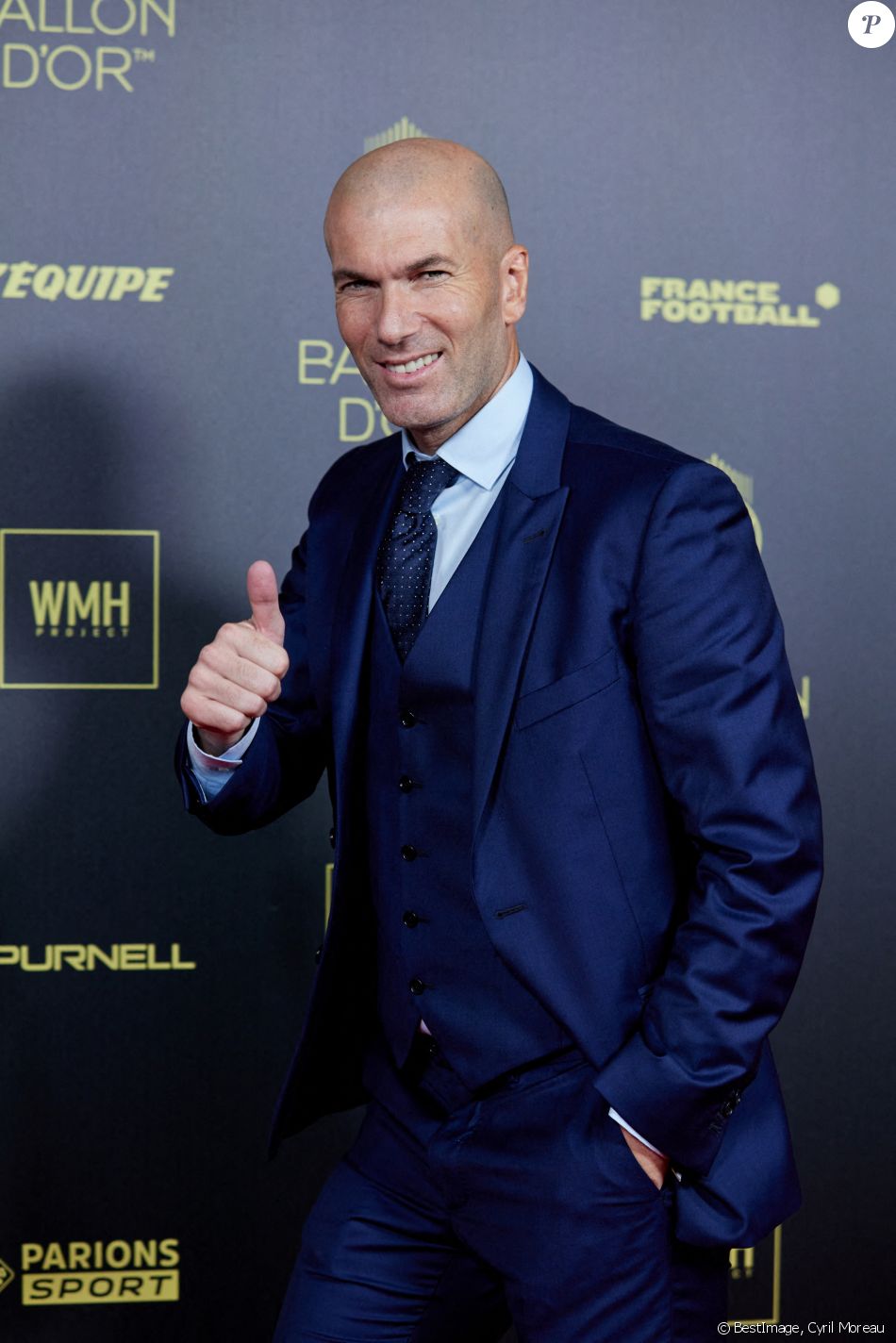 Zinedine Zidane - Photocall de la 66ème cérémonie du Ballon d'Or au ...