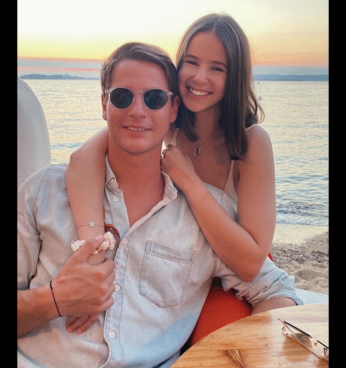 Photo : Marina Kaye et son amoureux sur Instagram. - Purepeople