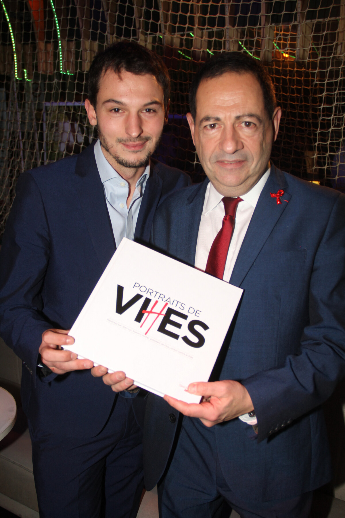 Photo : Jean-Luc Romero-Michel (président d'ELCS) et son mari ...