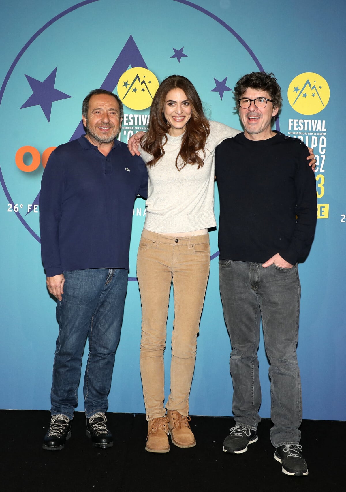 Photo : Patrick Timsit, Zineb Triki, Robin Sykes pour le film "A nos ...