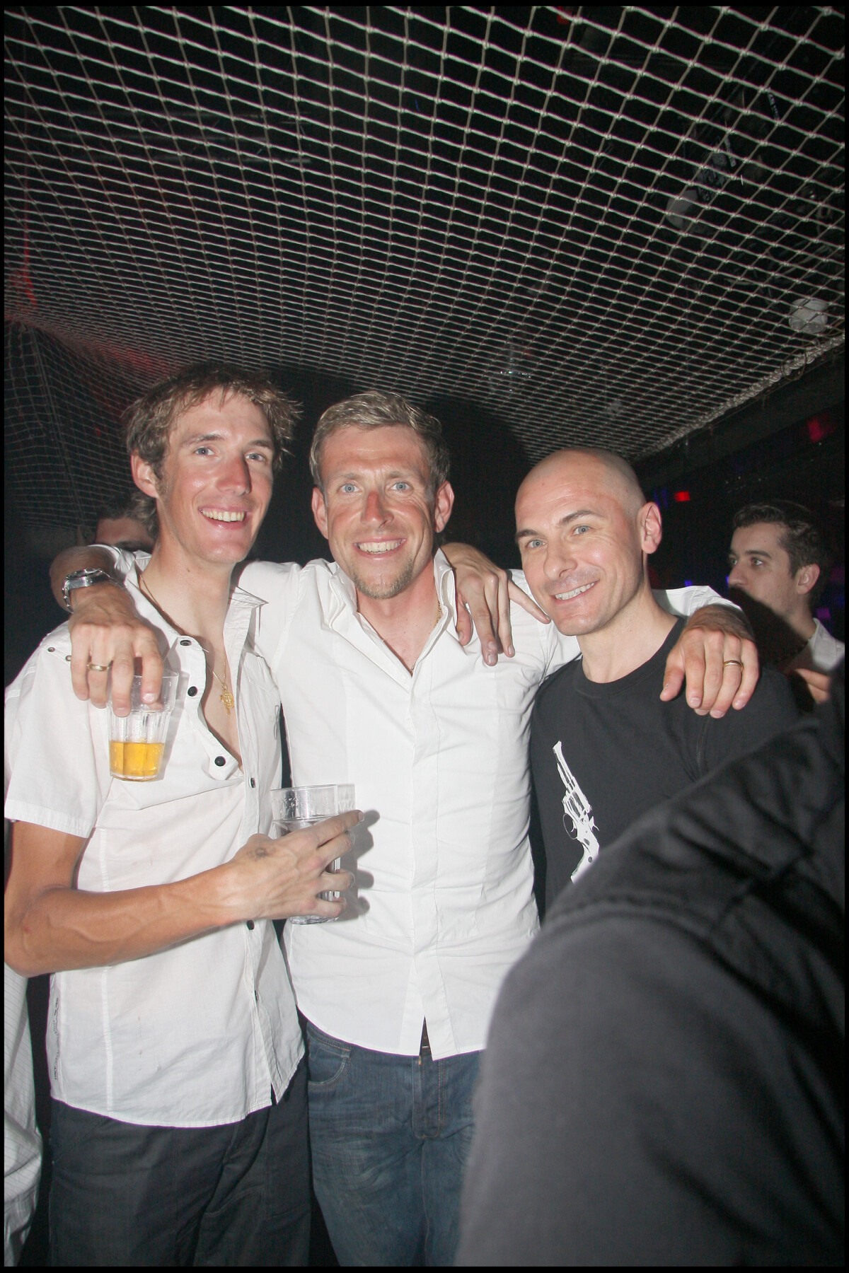 Photo : Archives - Andy Schleck, Christophe Moreau et Bruno (directeur ...