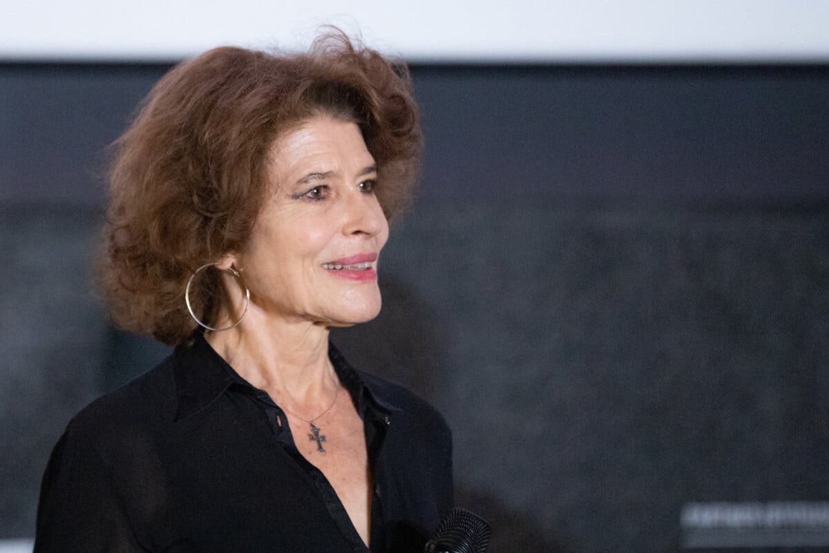 Photo : Fanny Ardant en conférence de presse au cinéma "San Cosimato" à ...