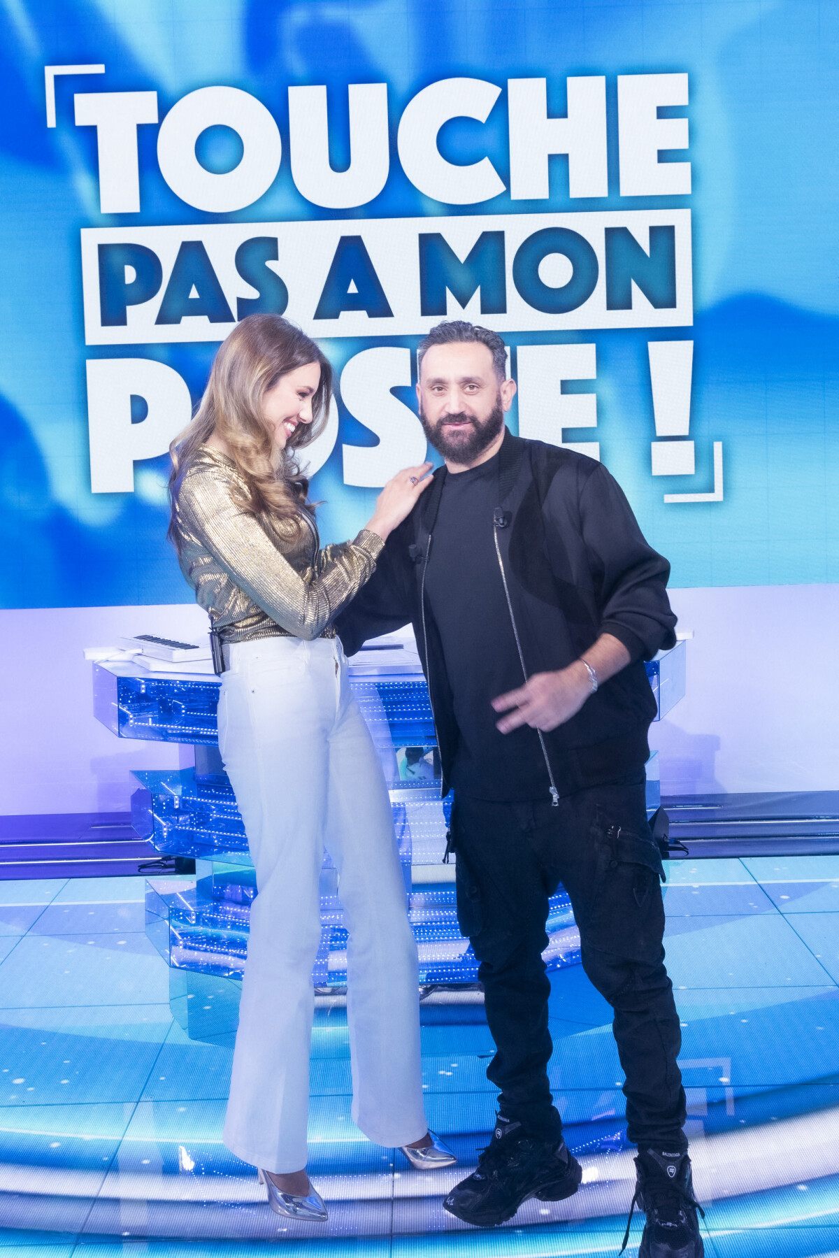 Photo : Exclusif - Delphine Wespiser, Cyril Hanouna - Enregistrement de ...