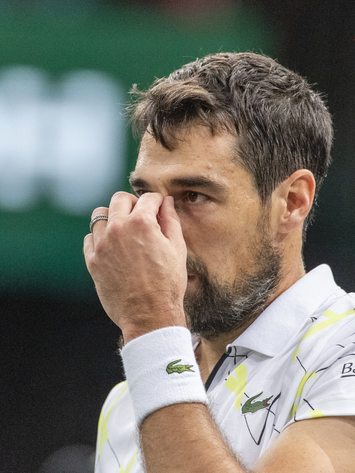 Photo : Jérémy Chardy s'incline face à Cristian Garin lors du tournoi ...