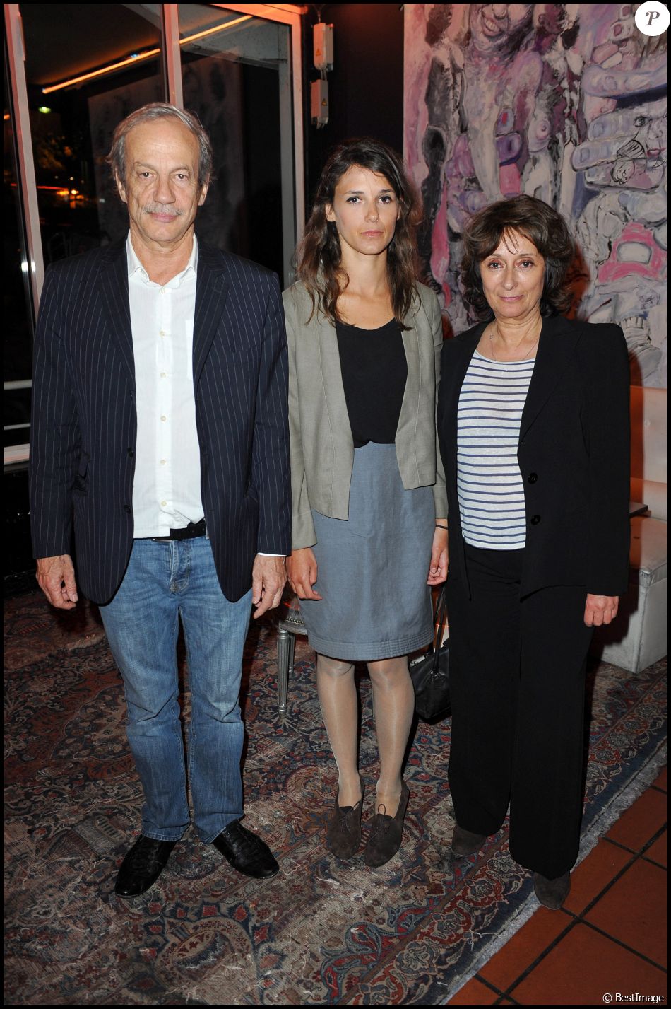 Patrick Chesnais et Josiane Stoléru et leur fille Emilie - Soirée de ...