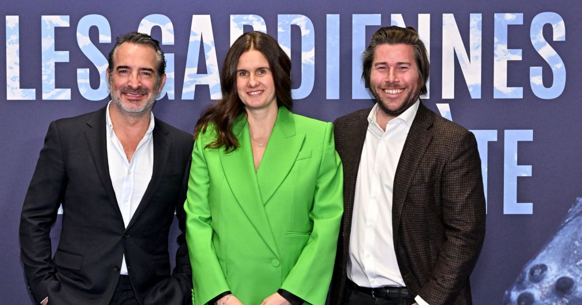 Jean Dujardin, Emilie Pastor et Julien Seul, l'un des producteurs du ...