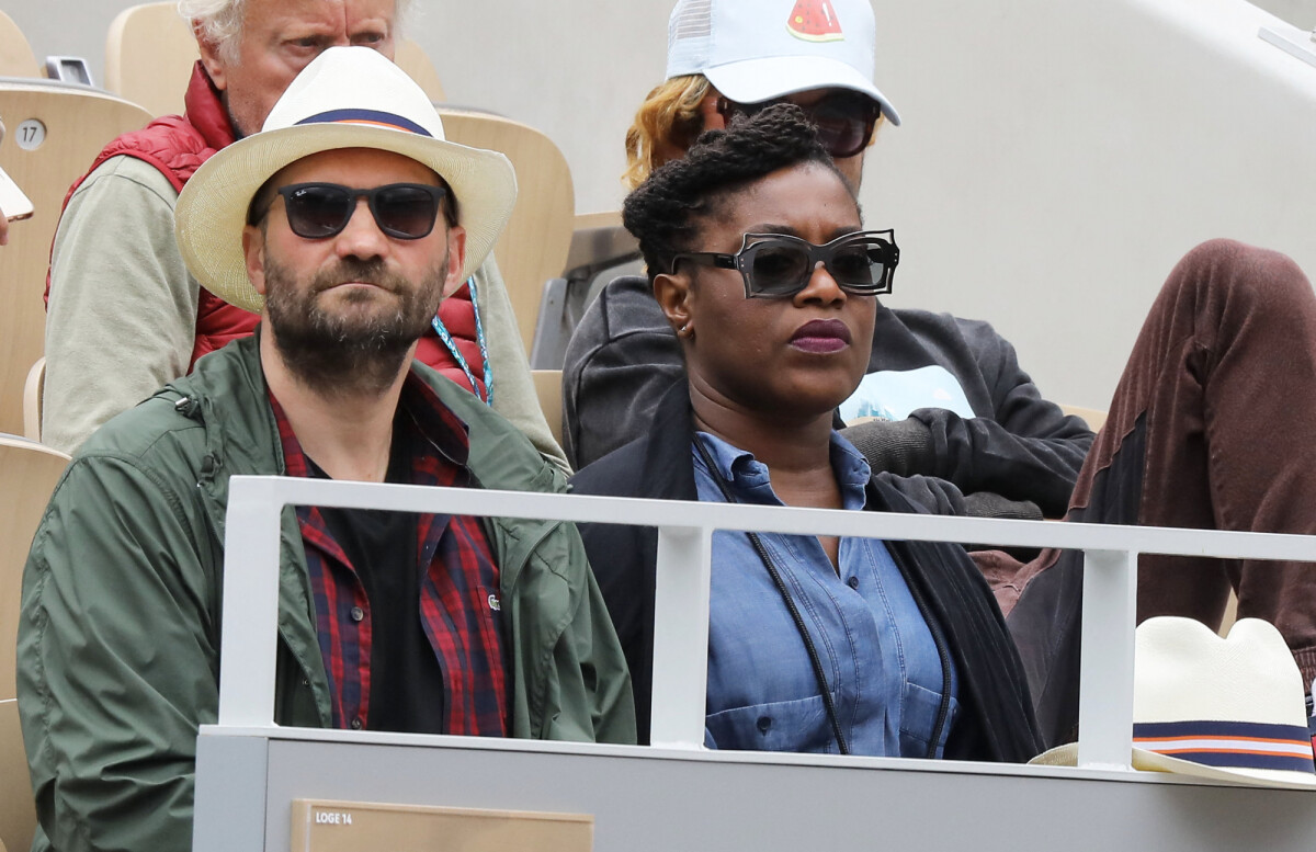 Photo : Claudia Tagbo et son compagnon dans les tribunes lors des ...