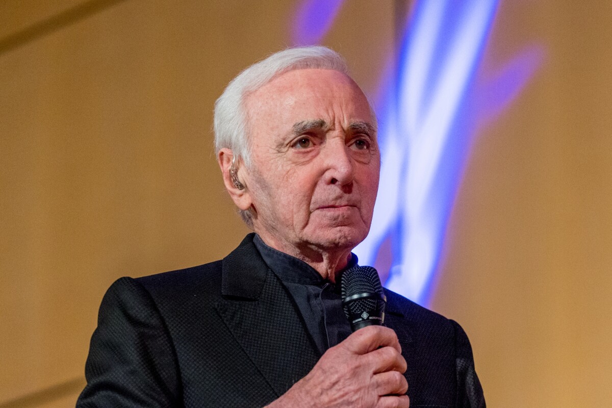 Photo : Charles Aznavour en concert à l'Office des Nations Unies à ...