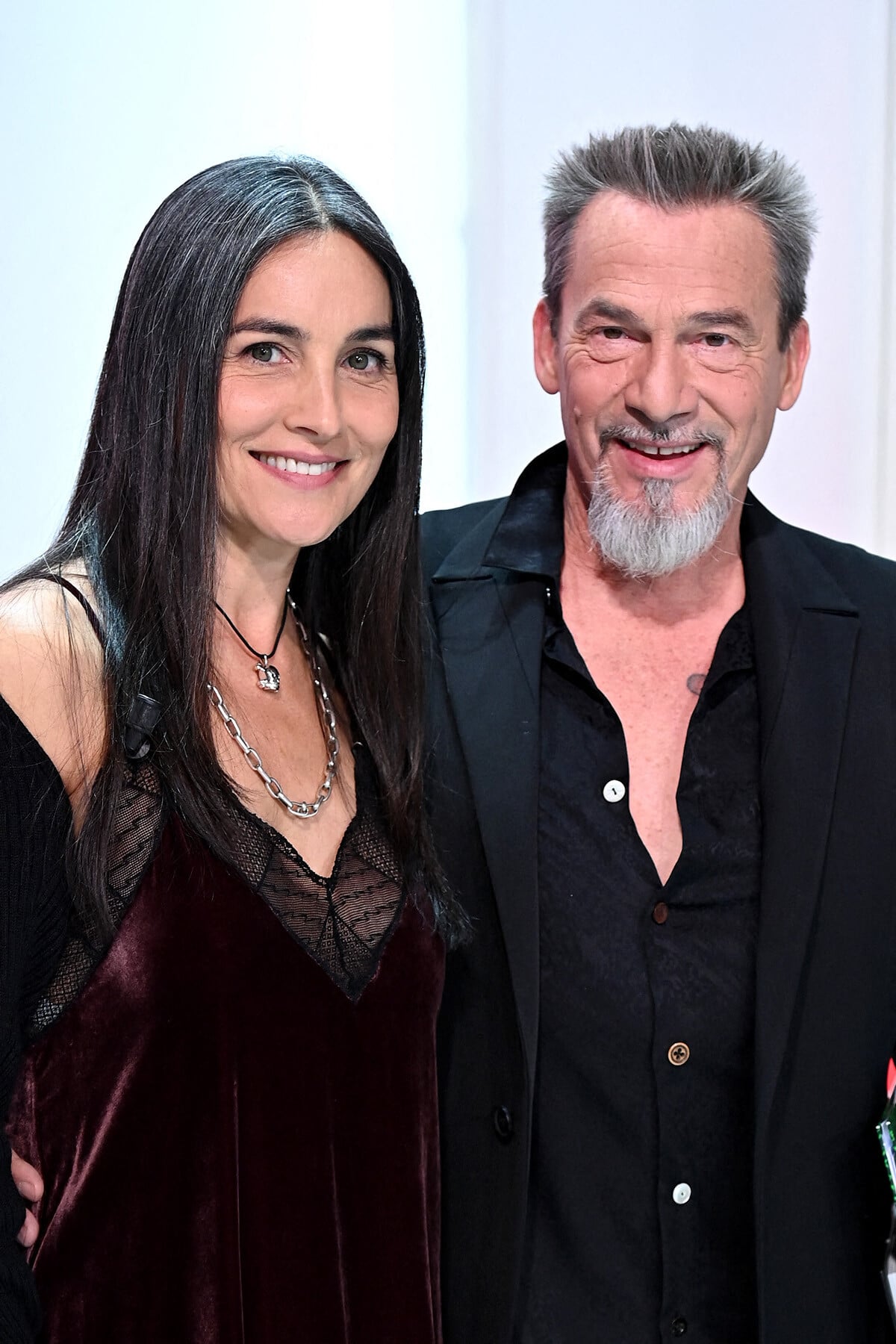 Photo : Exclusif - Florent Pagny et son épouse Azucena - Enregistrement ...