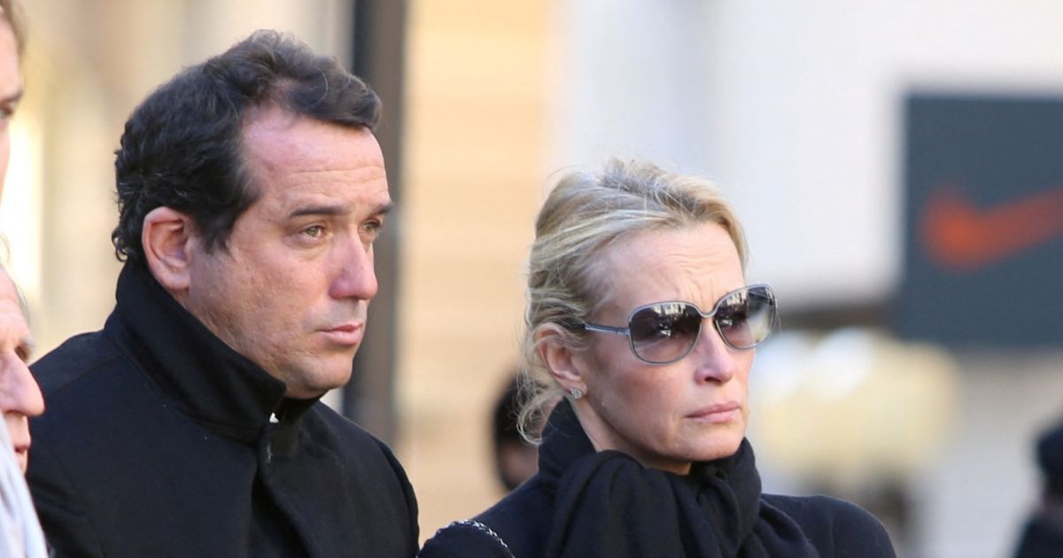 Estelle Lefébure et son ex-compagnon Pascal Ramette - Obsèques de ...