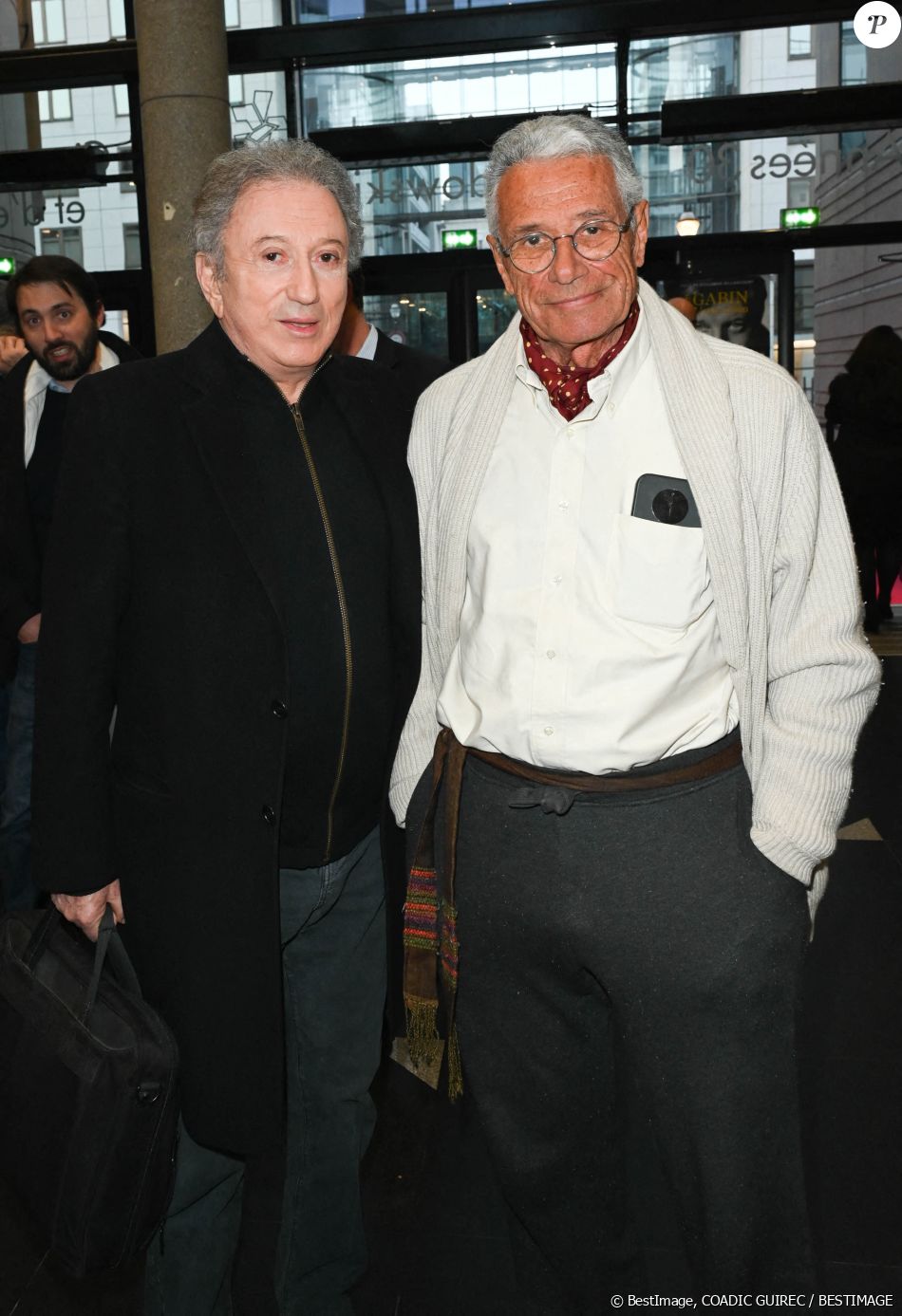 Michel Drucker et Jean-Marie Périer - Vernissage de l'exposition Jean ...