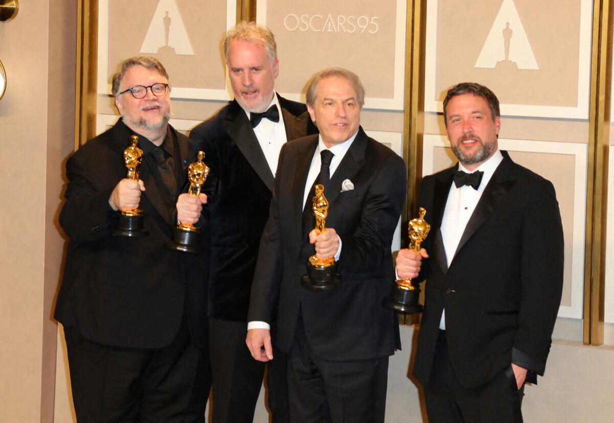 Photo : Guillermo del Toro, Mark Gustafson, Gary Ungar et Alex Bulkley ...