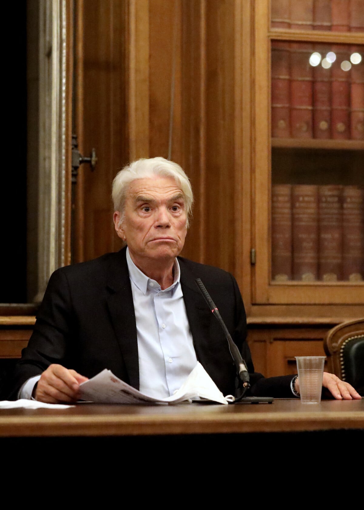 Photo : Exclusif - Bernard Tapie intervient lors de la promotion 2020 ...