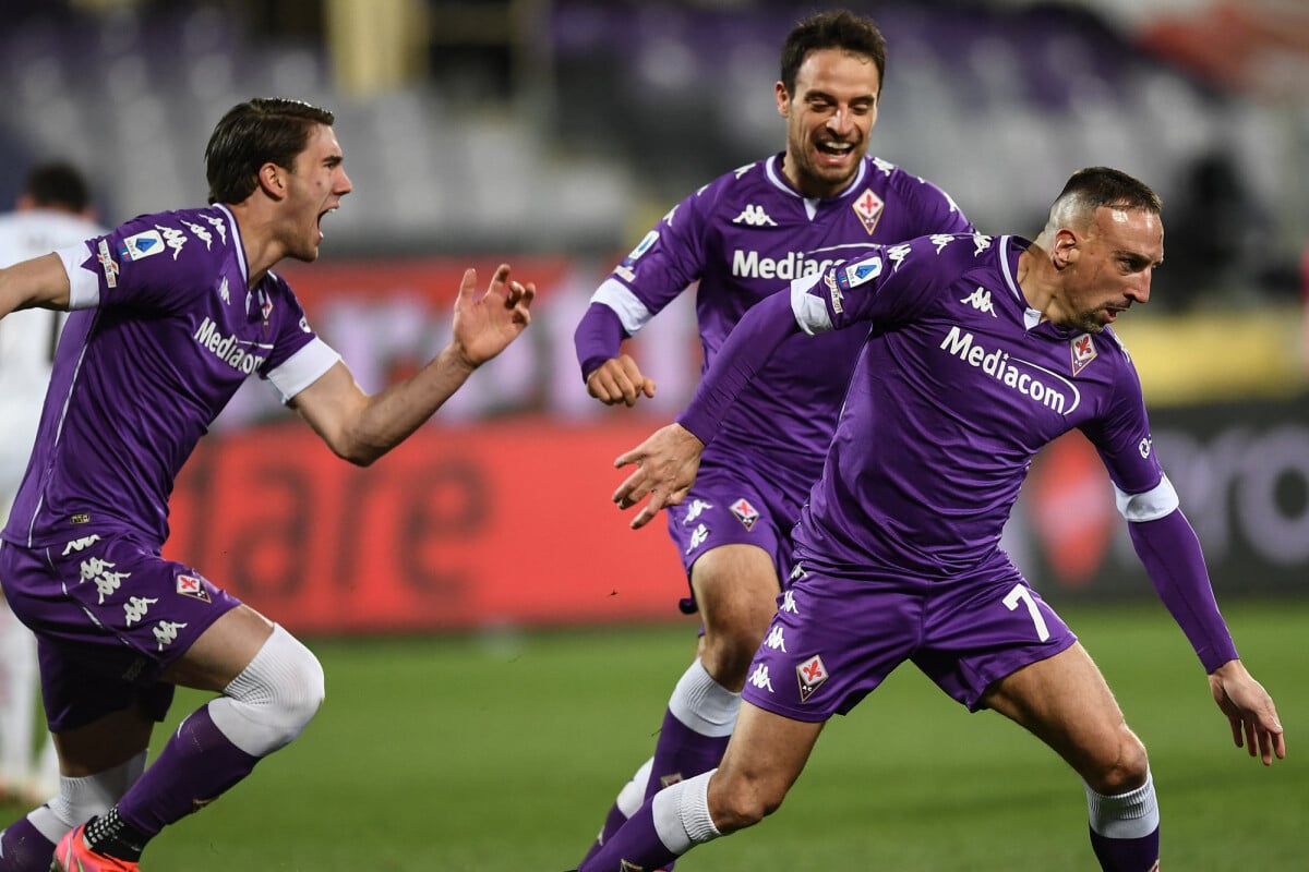 Photo : Franck Ribéry - Match de football en Série A : Milan bat la ...