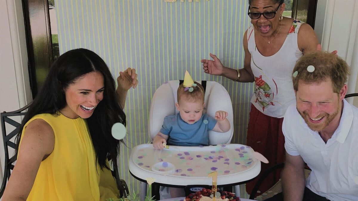 Photo : Le prince Harry, duc de Sussex et Meghan Markle, duchesse de Sussex, avec leurs enfants ...
