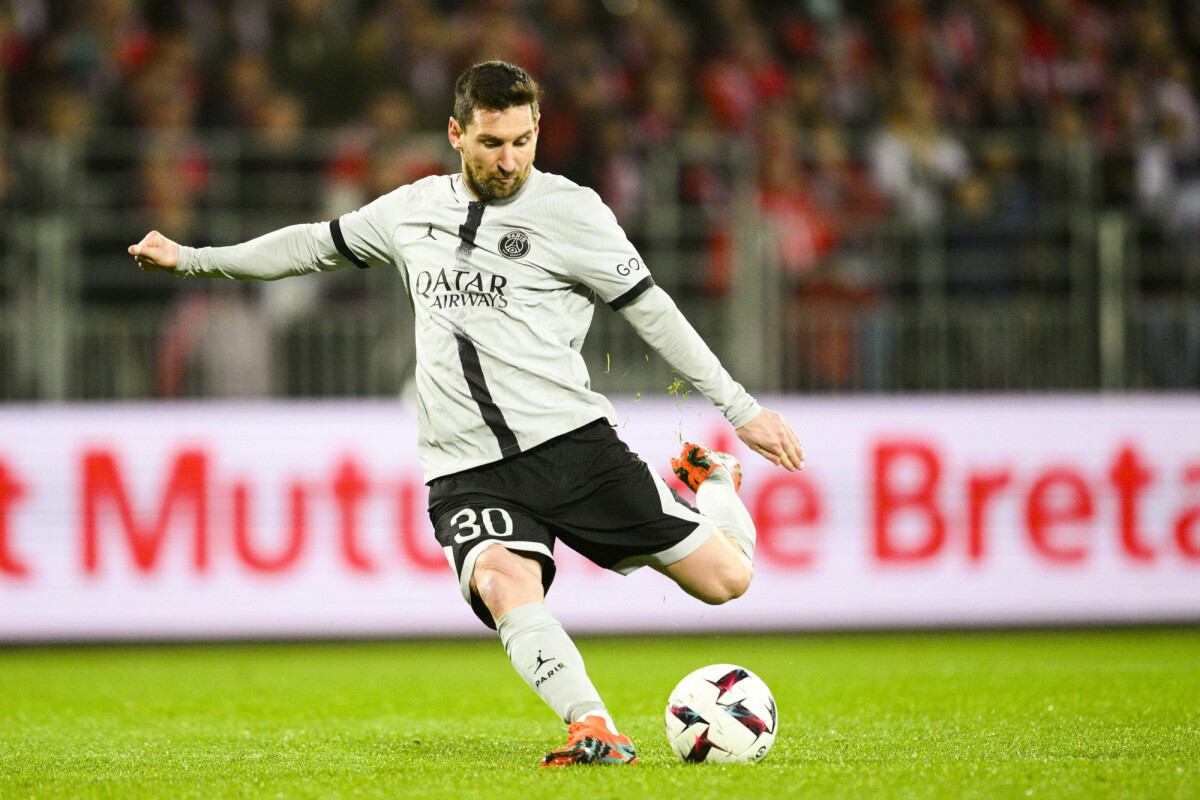 Photo : Lionel Messi lors du match de championnat de Ligue 1 Uber Eats ...