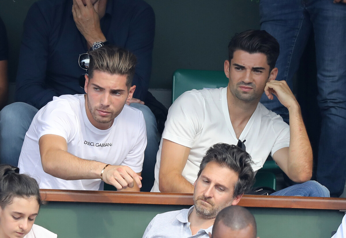 Photo : Luca et Enzo Zidane dans les tribunes des Internationaux de ...
