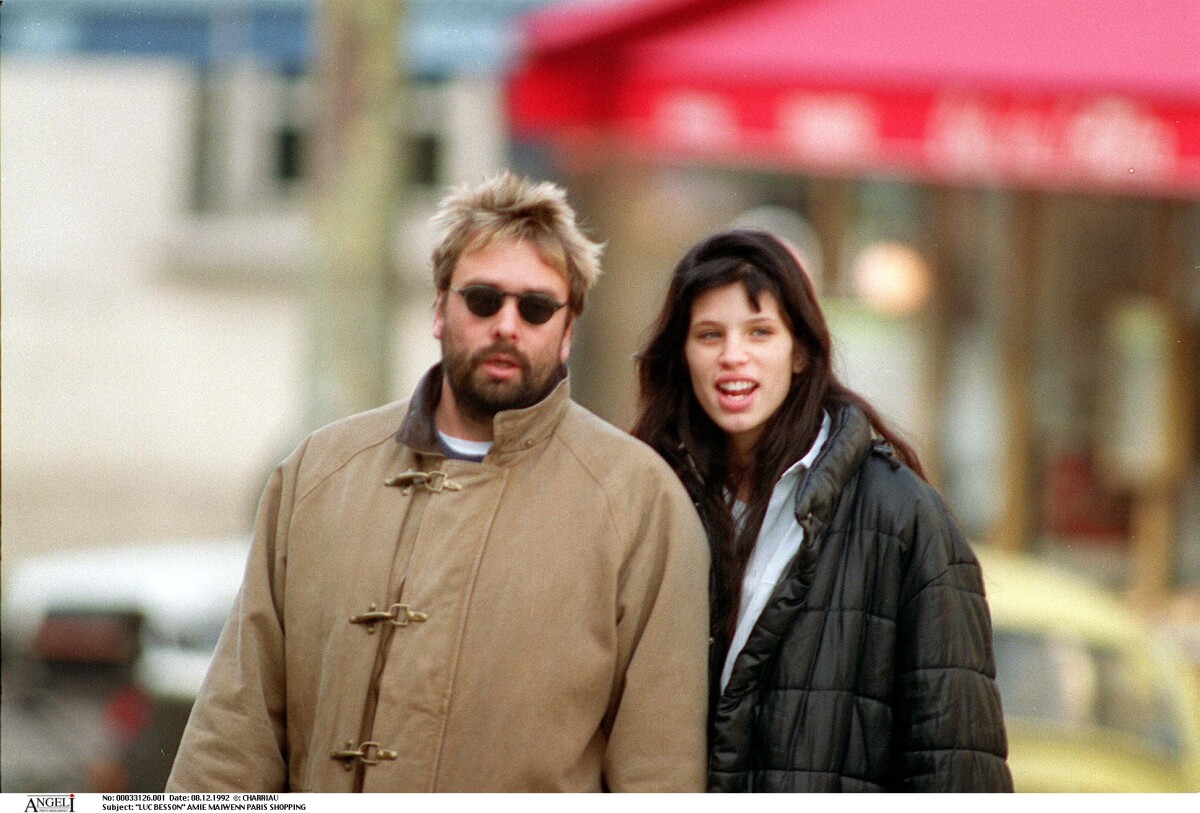 Photo : Luc Besson et Maïwenn à Paris. - Purepeople