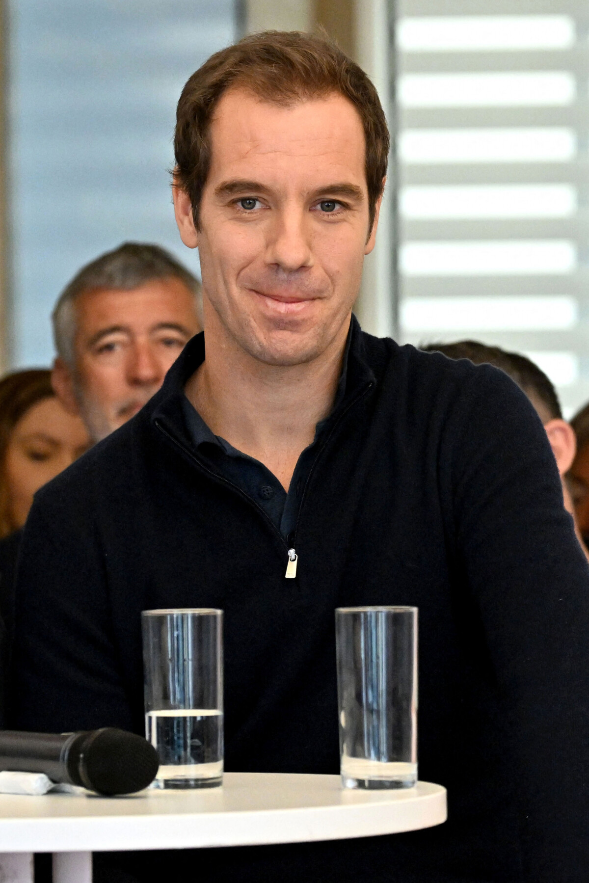 Photo : Richard Gasquet durant la présentation de la Hopman Cup, qui s ...