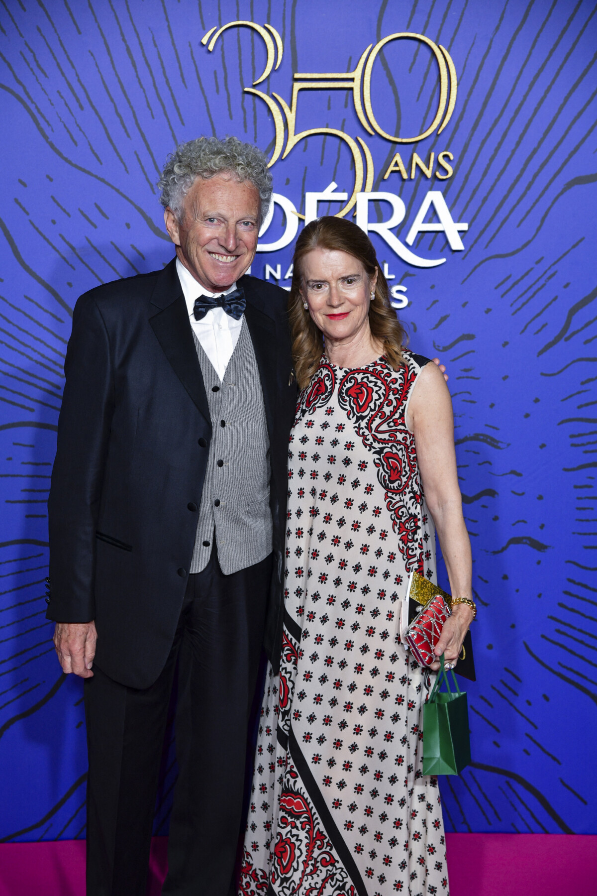 Photo : Nelson Monfort et sa femme Dominique lors du photocall du gala ...