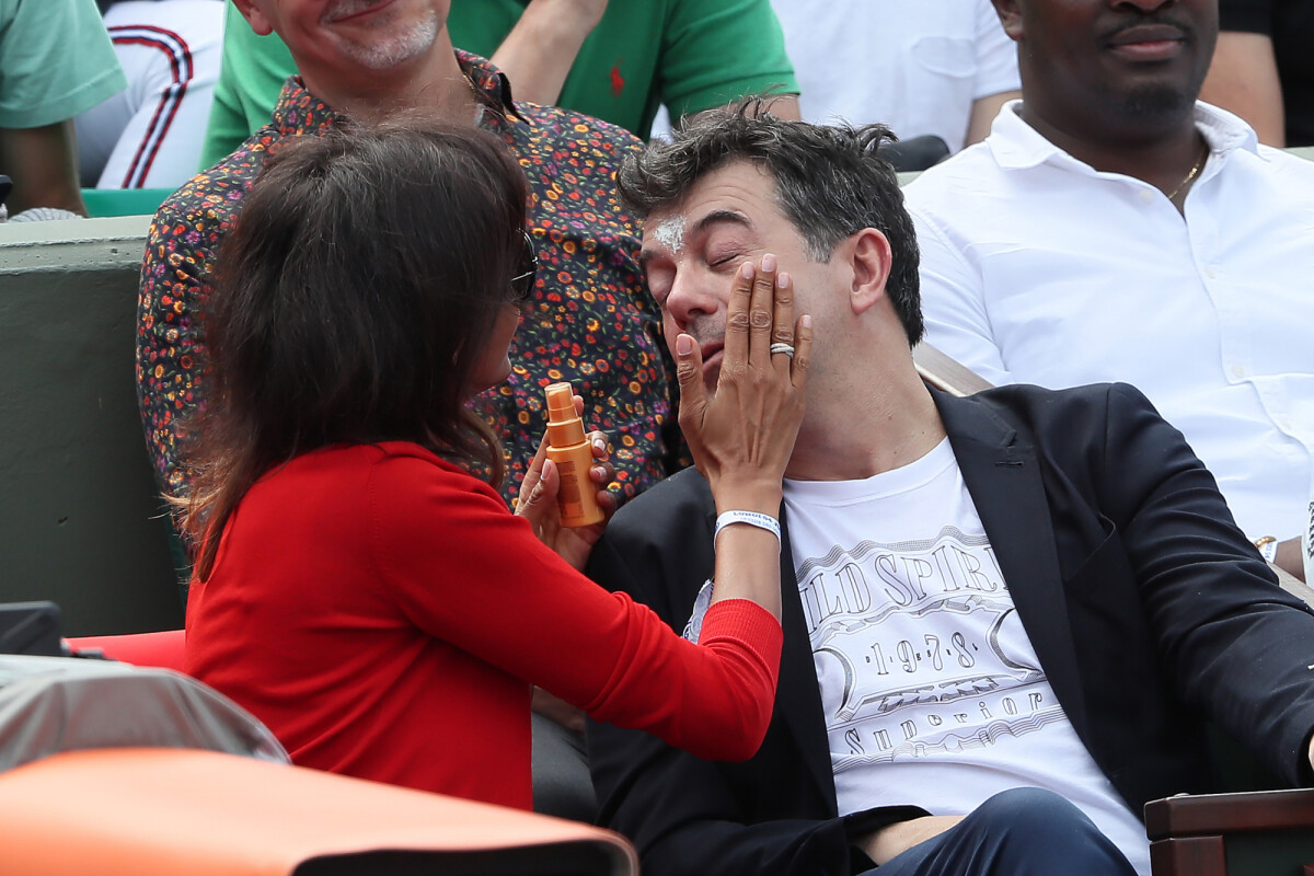 Photo : Stéphane Plaza et Karine Le Marchand plaisantent et s'amusent à ...