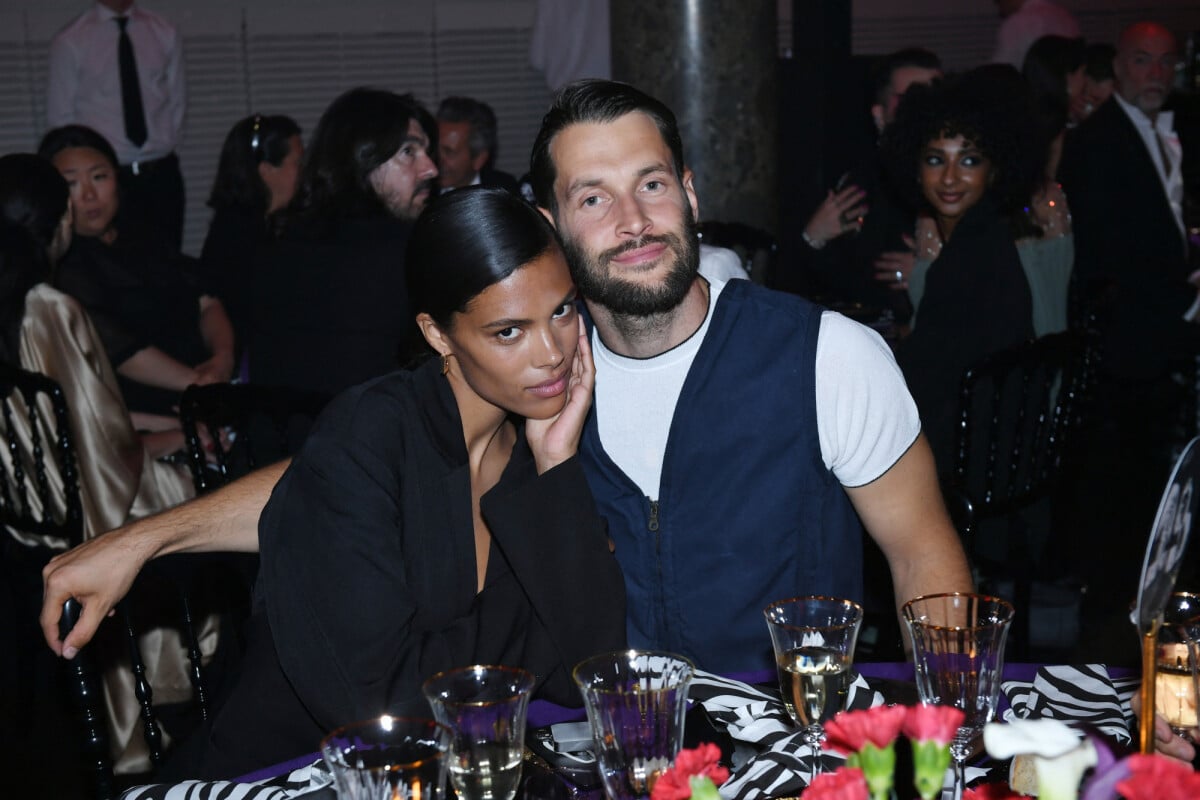 Photo : Tina Kunakey, Simon Porte Jacquemus - 20ème édition du dîner de la Mode du Sidaction ...