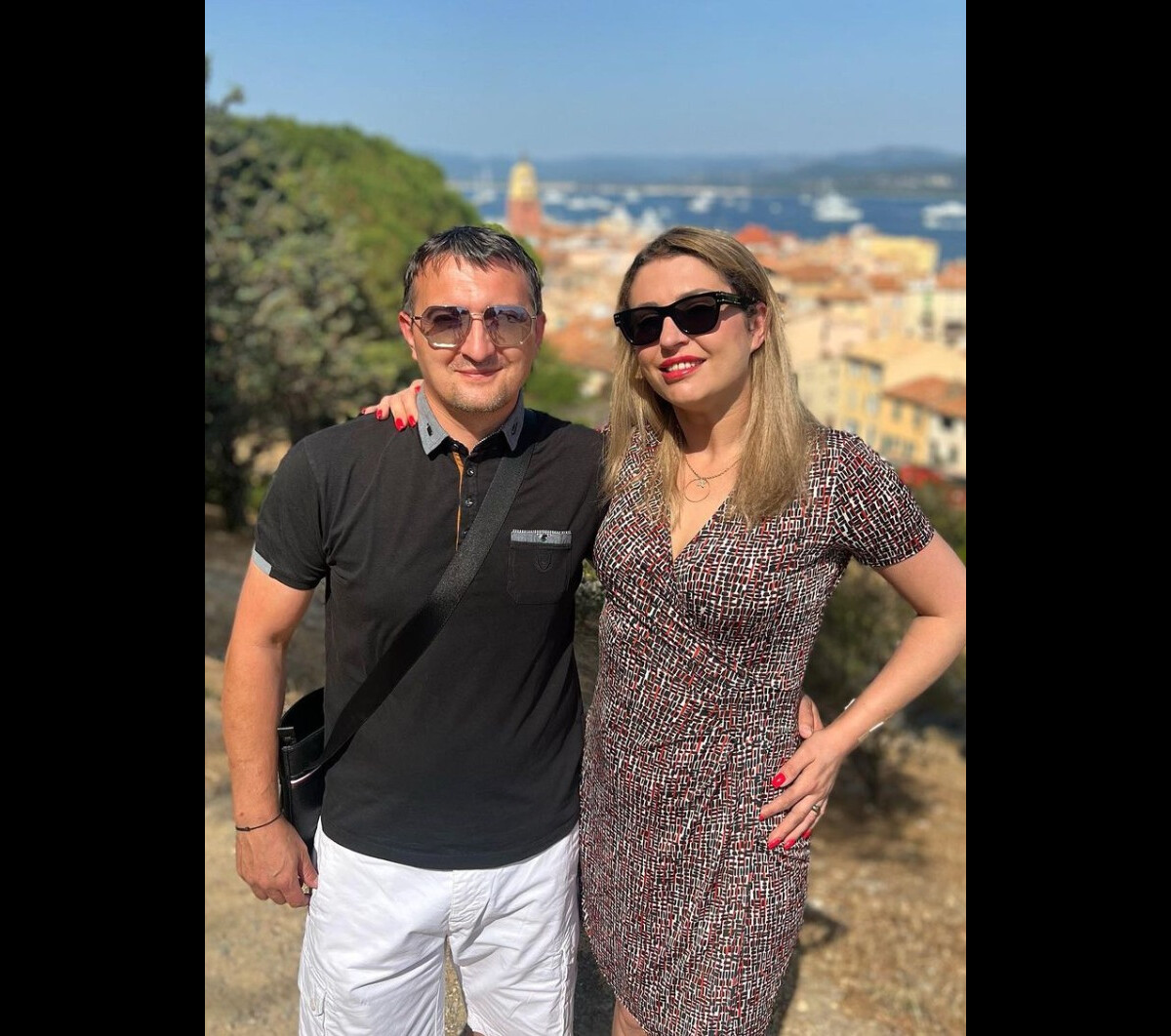 Photo : Amandine Pellissard et son mari Alexandre. - Purepeople
