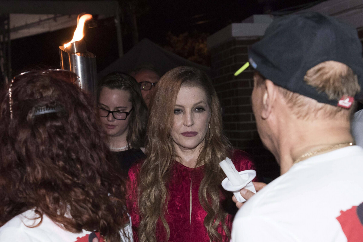 Photo : Lisa Marie Presley au 40ème anniversaire de la mort Elvis ...