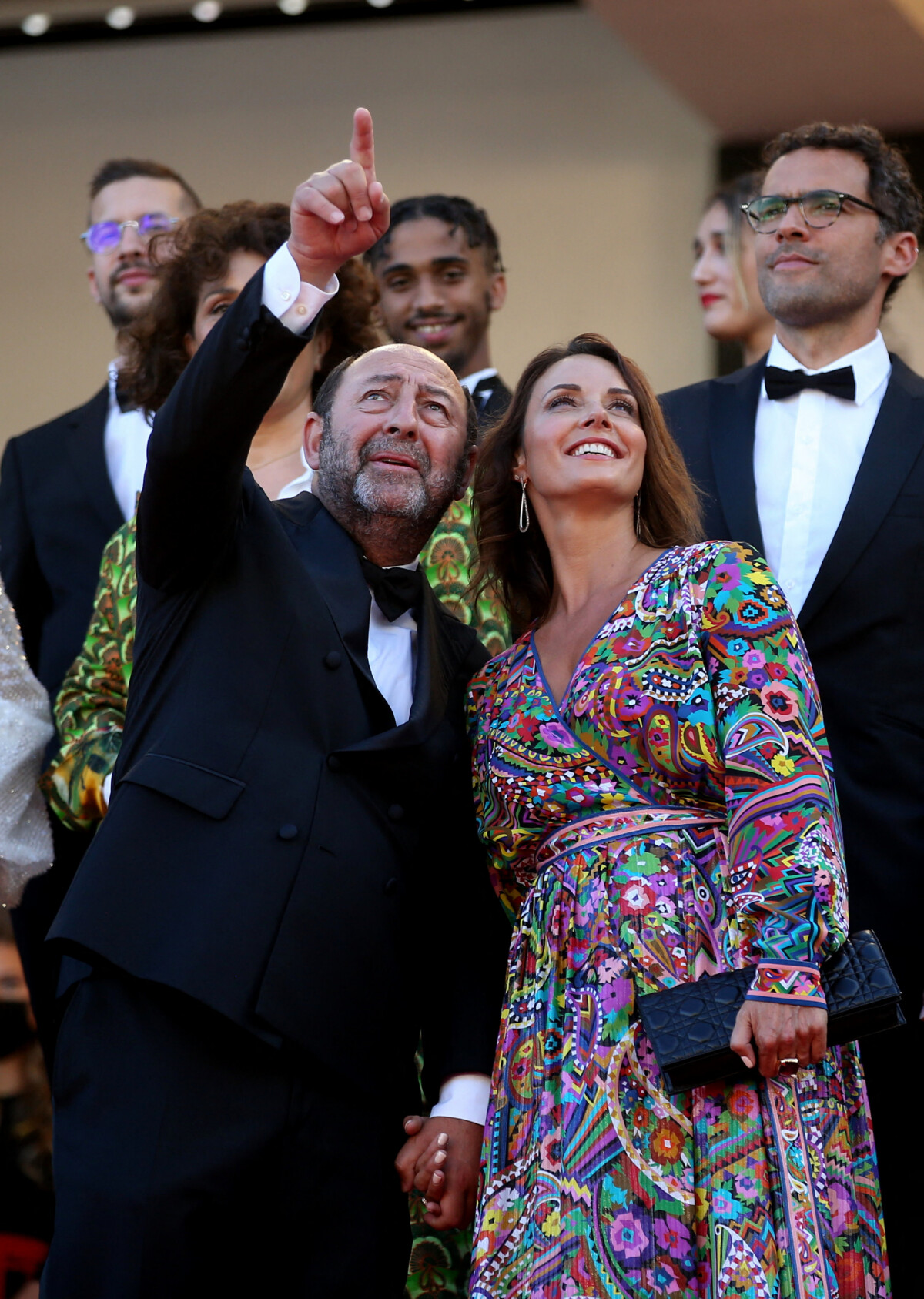 Photo : Kad Merad et sa compagne Julia Vignali - Montée des marches du ...