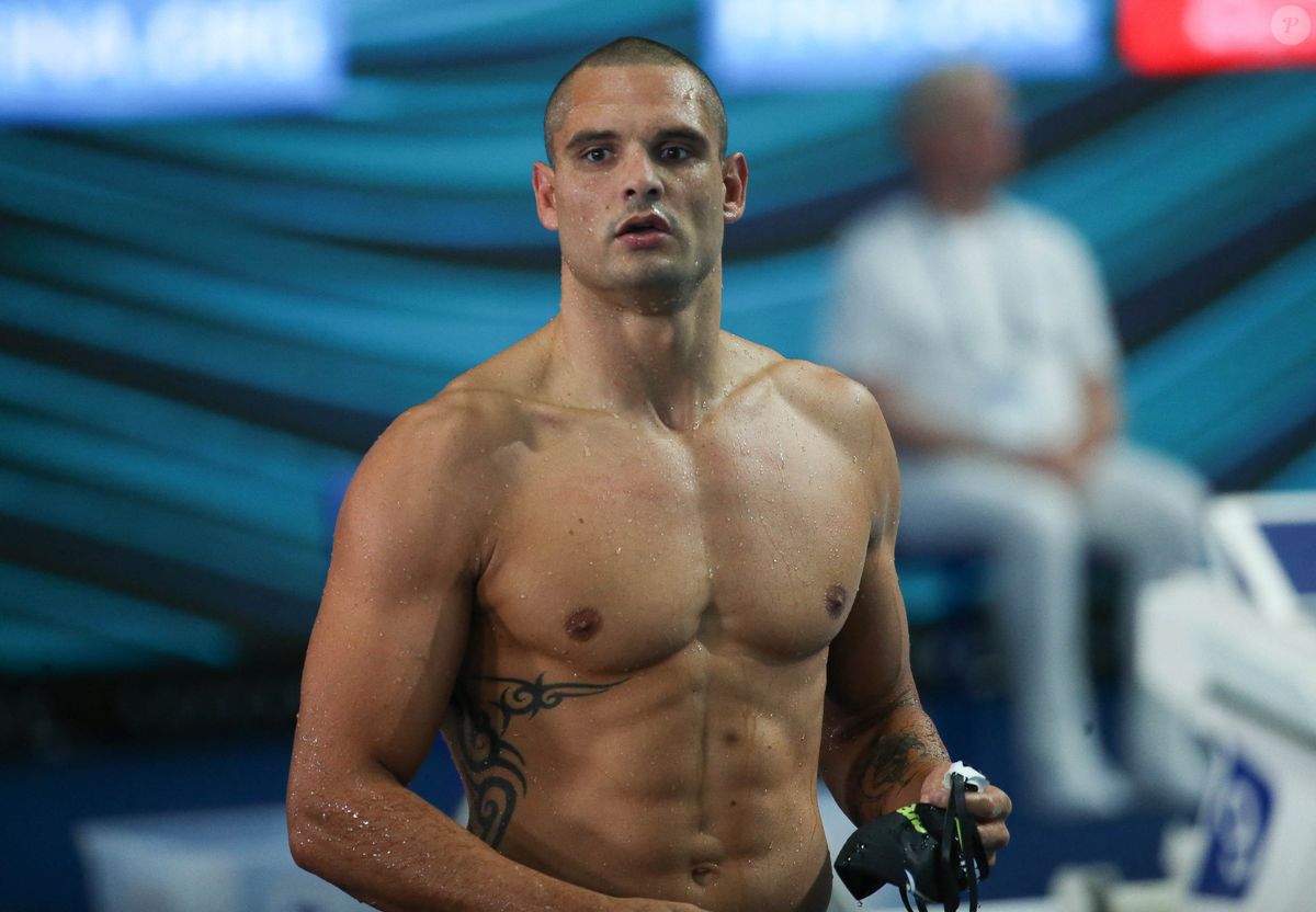 Photo : Florent Manaudou de France série (9) 100 m nage libre Hommes lors des championnats du ...