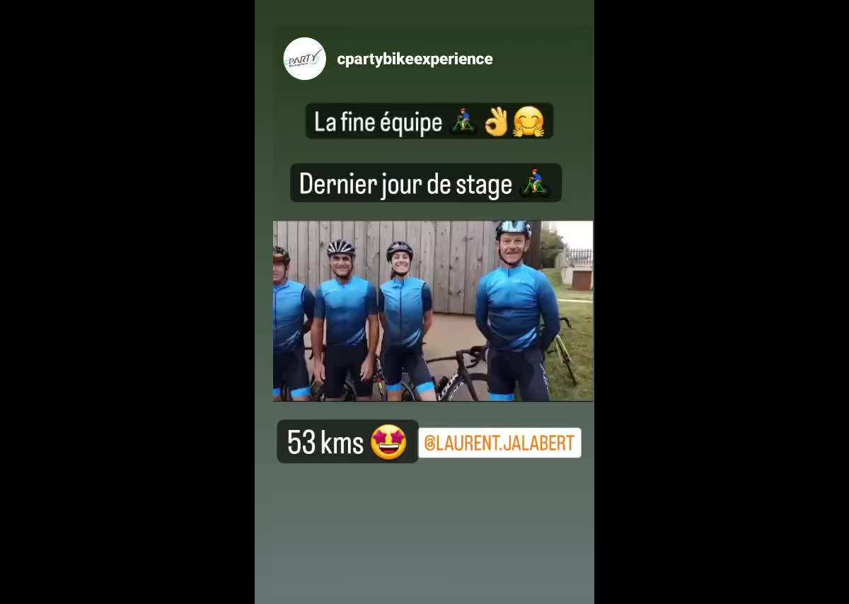 Vidéo : "La fin équipe. Dernier jour de stage", se réjouit Laurent ...