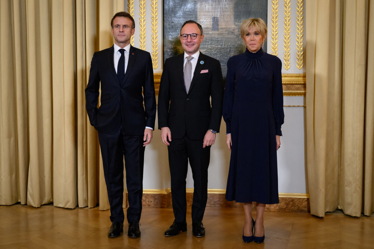 Photo : Emmanuel Macron, président de la République et sa femme ...