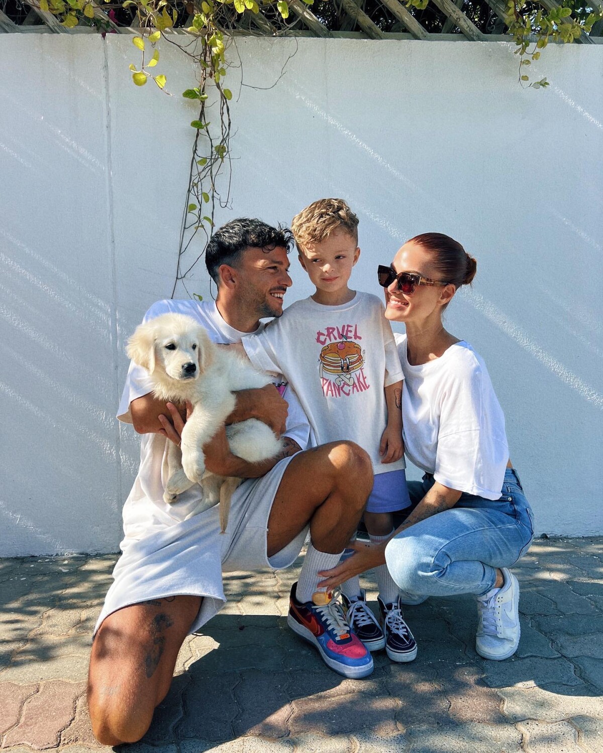Photo : Caroline Receveur, Hugo Philip et leur fils Marlon - Purepeople