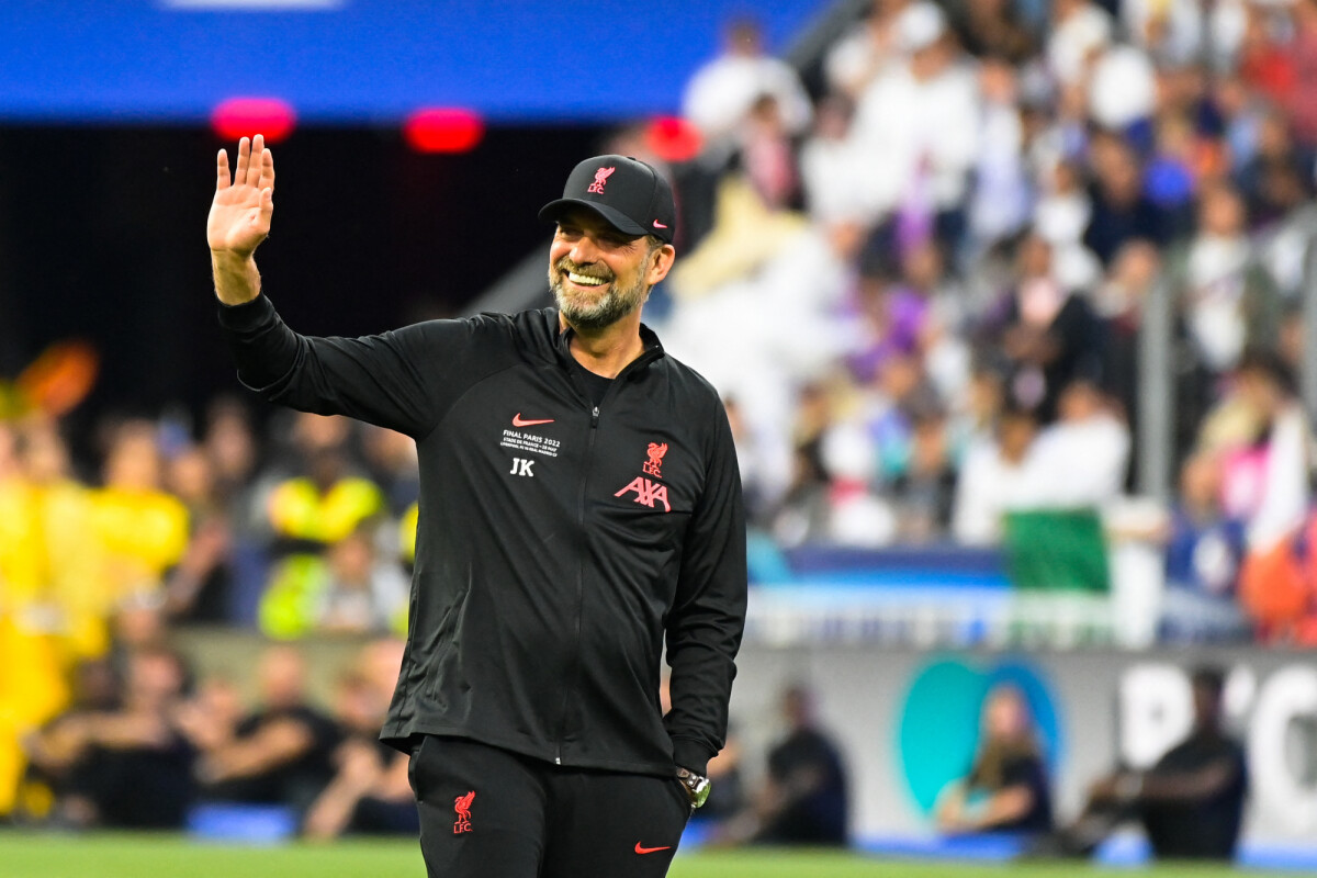 Photo : Jürgen Klopp ( entraineur Liverpool ) - Echauffement - - Finale ...