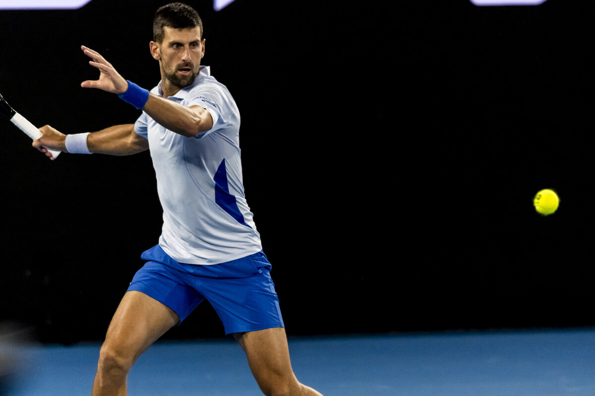 Photo : Novak Djokovic s'en prend à un spectateur Novak Djokovic à l ...