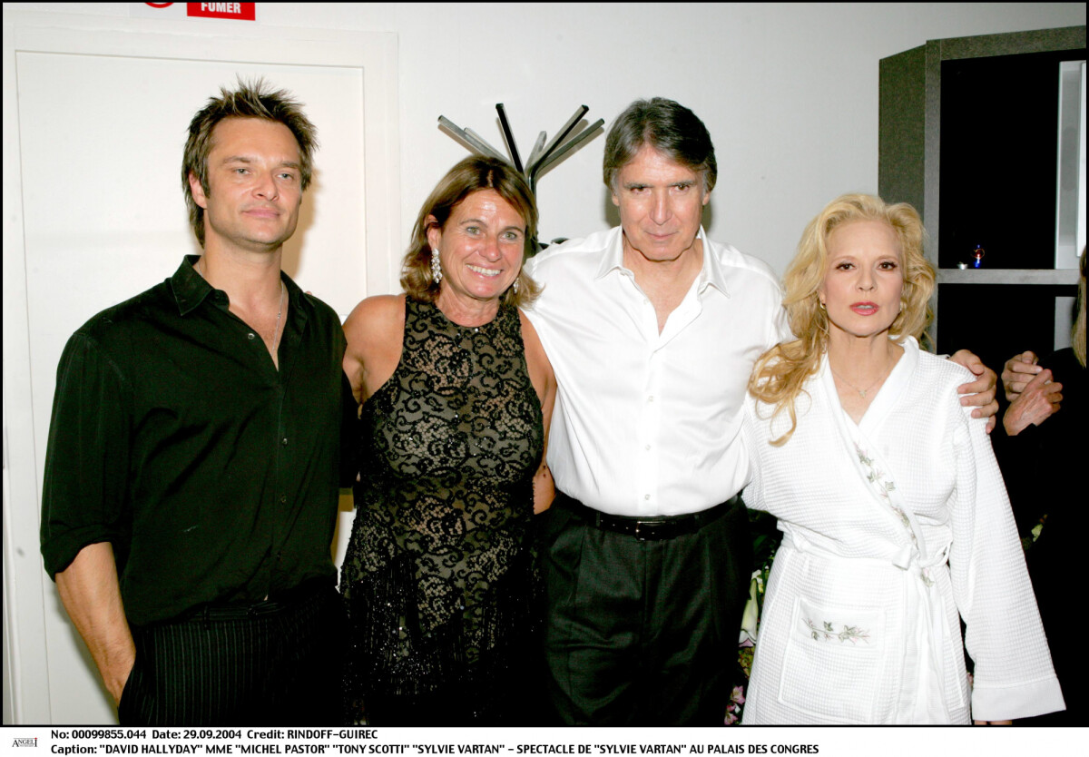 Photo : David Hallyday, Tony Scotti, Sylvie Vartan - Palais des Congrès - Purepeople