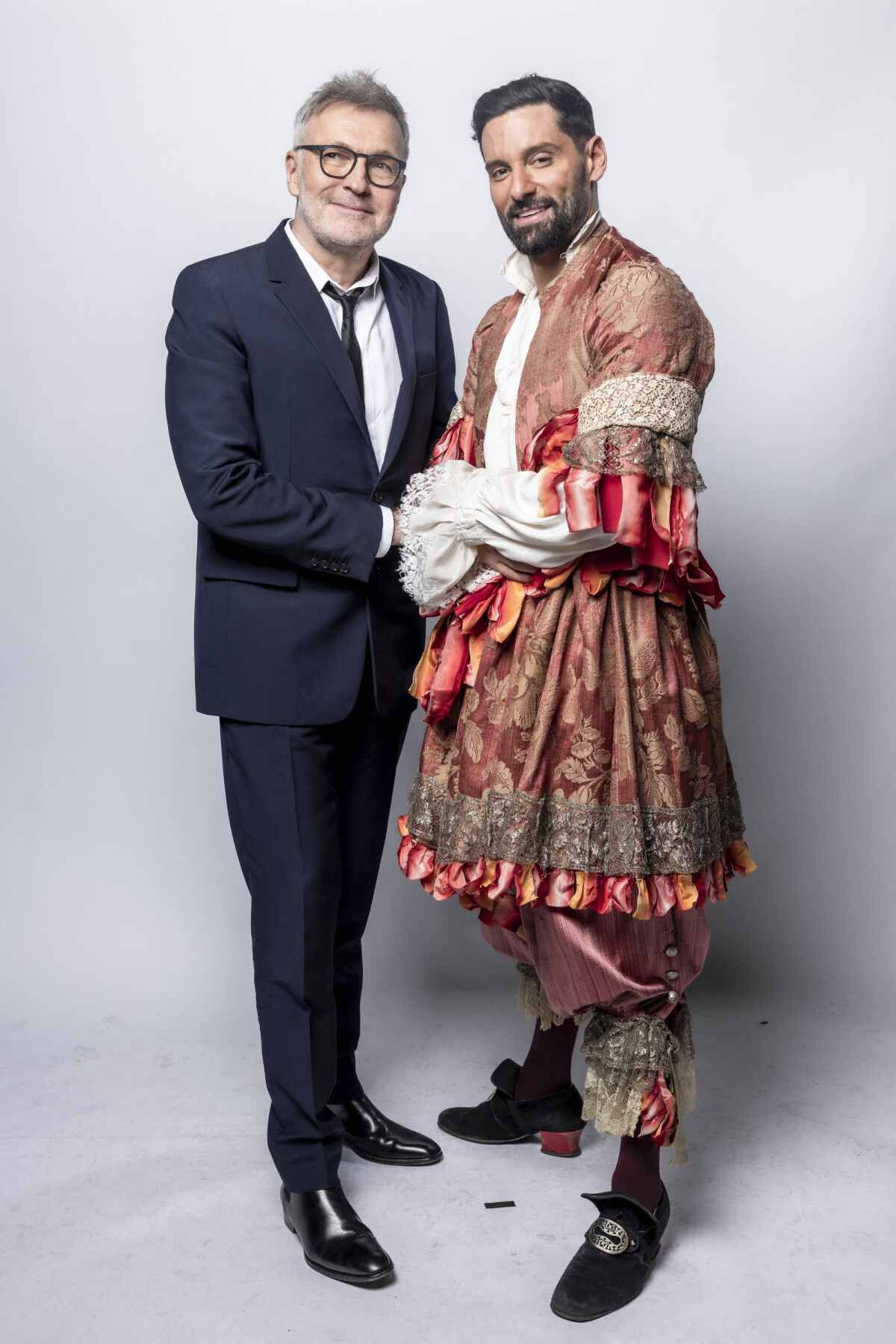 Photo : Exclusif - Laurent Ruquier et son compagnon Hugo Skliris (Manos ...