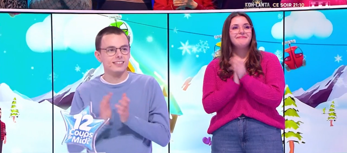 Photo : Emilien était de retour dans "Les 12 Coups de midi" Emilien et ...